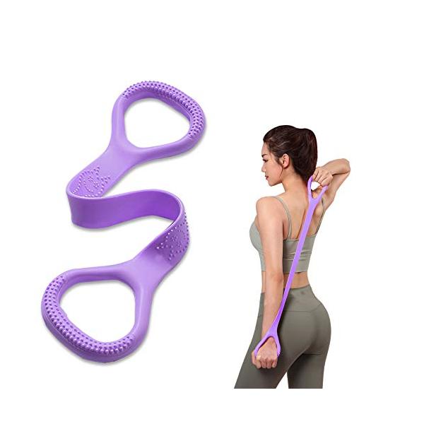 商品名: Figure 8 Fitness Resistance Band, Arm|Back Training Elastic Ropes - Pure Barre Workout Chest Arm and Shoulder Stret...