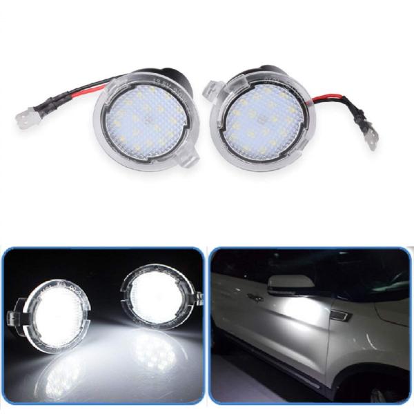 商品名:  LED Under Side Mirror Puddle Lights with 6500K Xenon White Assembly For Ford Edge Fusion Range Flex Explorer Exped...