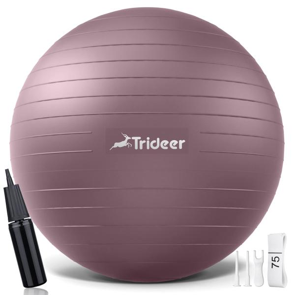 商品名:  Trideer Yoga Ball - Exercise Ball for Workout pilates Stability - Anti-Burst and Slip Resistant for physical thera...
