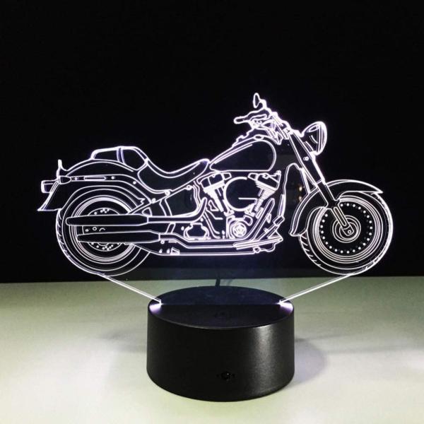 商品名: Mobestech 3D オートバイ ナイトライト 3D イリュージョンランプ LED オートバイ テーブルランプ 7色 タッチライト キッズ 寝室 デコレーション センターピース Mobestech 3D Motorcycle ...