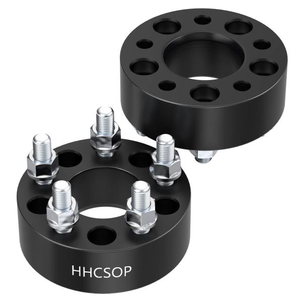 商品名:  5x4.75 Wheel Spacers 2"(50mm) Bore 70.5mm with M12x1.5 Studs for Chevy S10 Blazer Camaro Corvette Impala/GMC S15 S...