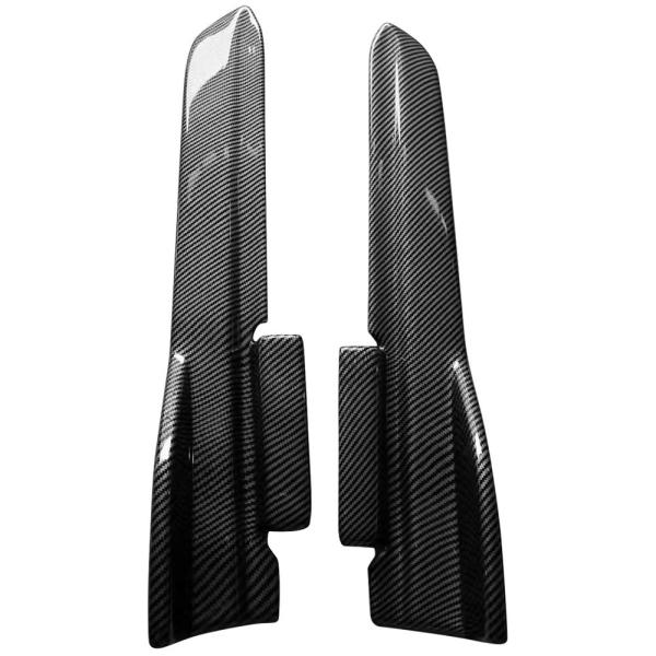 商品名:  IKON MOTORSPORTS, Rear Aprons Compatible with 2010-2014 Ford Mustang, LS Style Carbon Fiber Print PP Rear Bumper L...