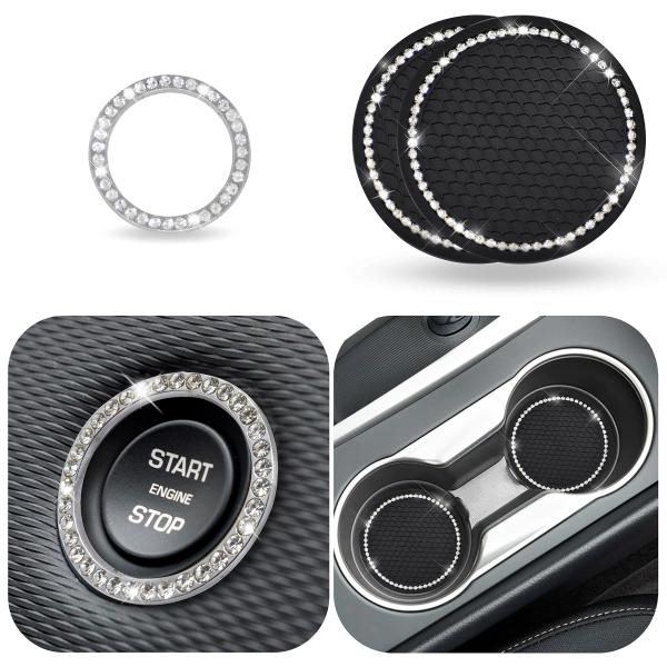 商品名: EcoNour (2 ) | (1 ) | RV EcoNour Car Cup Coasters (2 Pack) | Car Push Start Button Bling (1 Pack) | Car Cup Holder ...