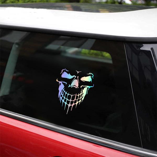 商品名: スカルステッカーとデカール 車の窓のドア用 3D反射防水スカルデカール 車 トラック マルチカラー Skull Stickers and Decals for Car Windows Doors, 3D Reflective Wa...