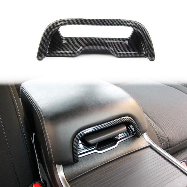 商品名: crosselec Caja de reposabrazos de fibra de carbono, cubierta de taz〓n, accesorios de decoraci〓n interior para Dodge...