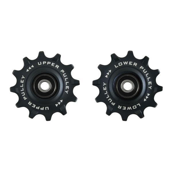 商品名: TRiPEAK 12-12歯 11速 特大プーリーホイール(ジョッキーホイール)セット SRAM マウンテンバイク (MTB) リアディレイラー グループセット スチールベアリング付き ブラック TRiPEAK 12T+12T S...