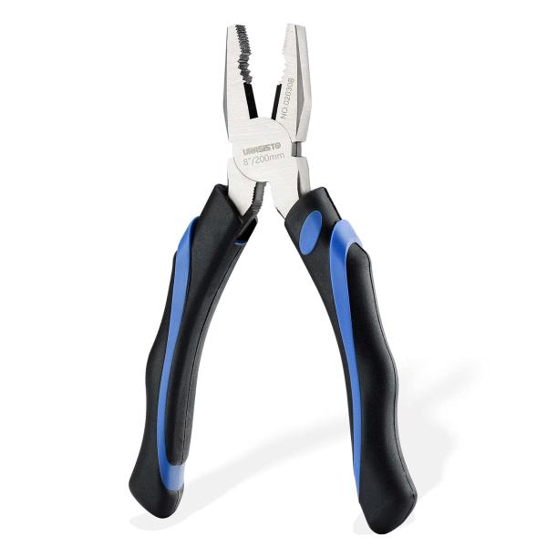 商品名: URASISTO 8インチ ラインマンペンチ ラバーグリップハンドル付き ポータブルホームハンドツール URASISTO 8-Inch Linesman Pliers with Rubber Grip Handle, Portab...