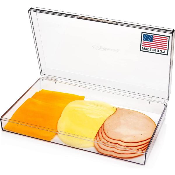 商品名Pikanty - Contenedor de carne Deli para nevera. Fabricado en Estados UnidosPikanty - Deli meat container for fridge. ...