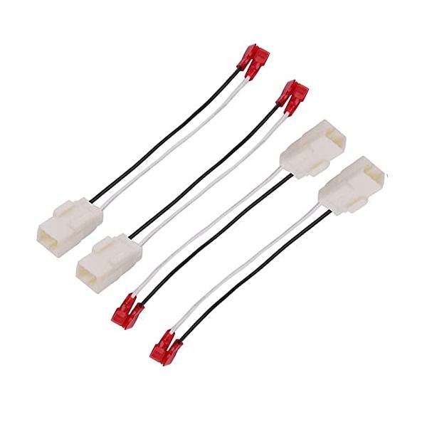 商品名: 4 Pack 72-6514 Speaker Wire Harness Adapter Plug Compatible with Jeep Wrangler Chrysler Town &amp; Country Speaker ...
