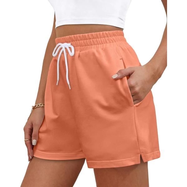 商品名OFEEFAN Workout Shorts for Women Yoga Summer Shorts with Pockets Jogging Coral Lブランド：OFEEFAN商品サイズ：Large高さ：3.8 cm横幅：24...