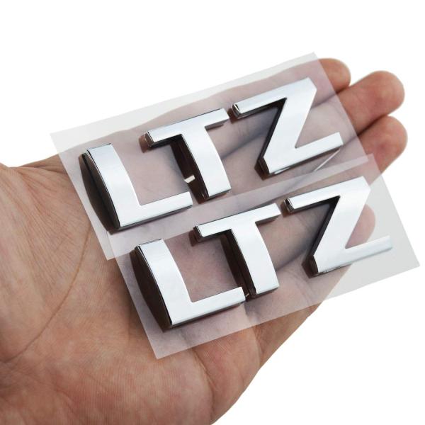 商品名: 2個セット クローム LTZ レター ネームプレート エンブレム バッジ 交換用 2008-2015 LTZ用 (シルバー) Set of 2 Chrome LTZ Letter Nameplate Emblem Badge Re...