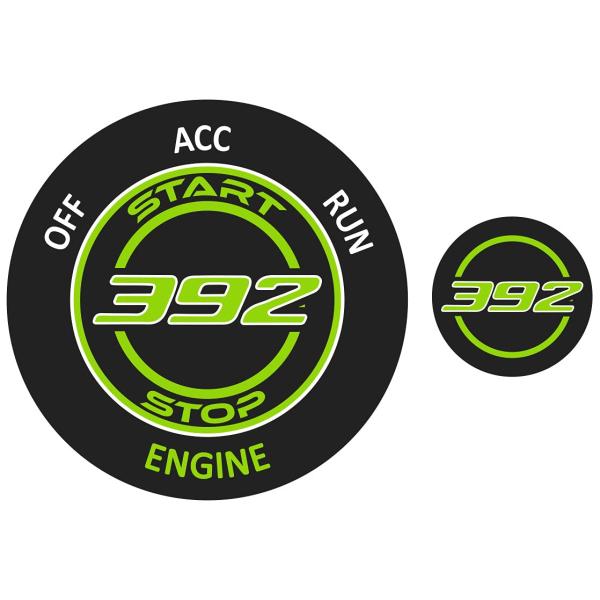 商品名:  ToolEpic for Dodge Challenger Charger Durango Accessories 2015-2022 - Engine Start Stop Button Overlay Sublime Gre...