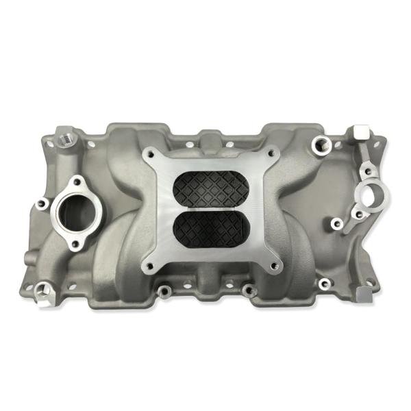 商品名: DEMOTOR PERFORMANCE デュアルプレーンインテークマニホールドサテン 1956-1986 SBC 265-283-302-327-350-400 V8エンジン用 DEMOTOR PERFORMANCE Dual P...