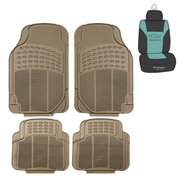 商品名:  FH Group Trimmable Non-Slip Rubber Floor Mats Full Set - Universal Fit for Cars Trucks and SUVs (Beige) F11305ブランド...