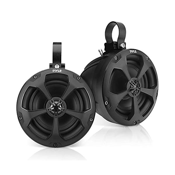 商品名:  Pyle 2-Way Waterproof Off Road Speakers - 5.25" 1000 Watts Active Passive Marine Grade Wakeboard Tower Speakers Sy...
