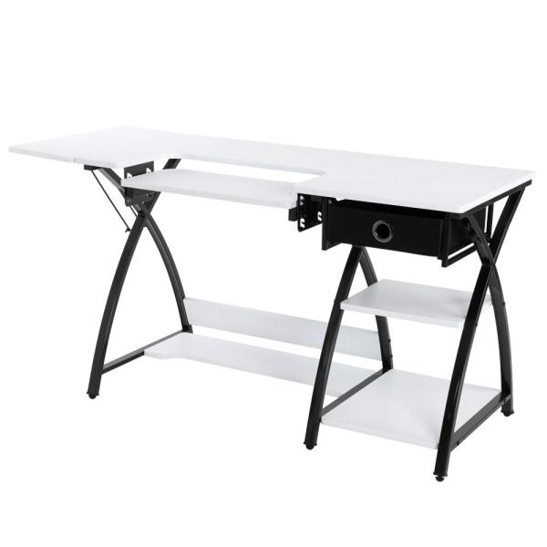 商品名:  XYYSSM SCT-57 Sewing Machine Table Cutting Table Worktable Computer Table-White Used in a Craft Room as a Hobby Ta...