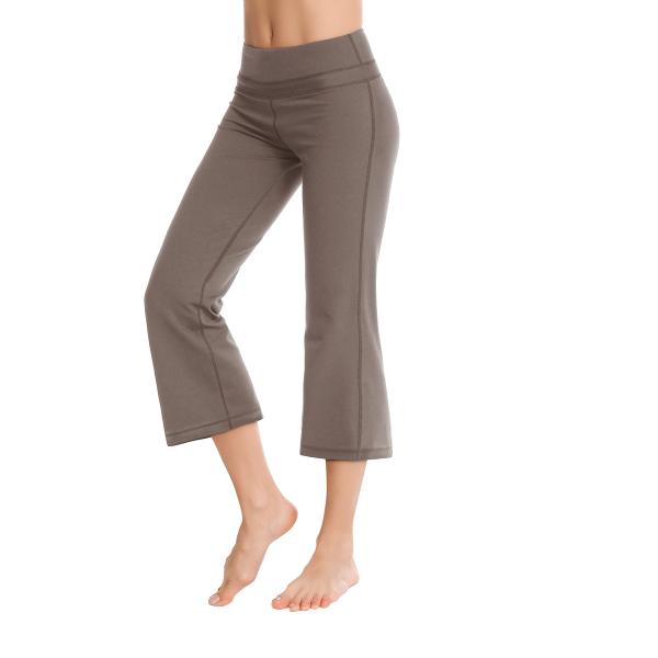 商品名:  Zeronic Bootleg Yoga Capris Pants for Women High Waist Workout Flare Crop Leggings(Light Brown,Large)ブランド: Zeronic...