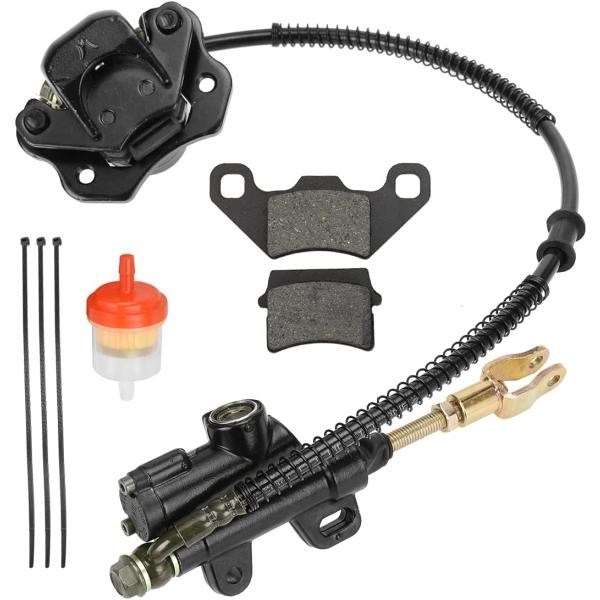 商品名FVRITO Rear Foot Brake Master Cylinder Caliper Assembly for 50cc 70cc 90cc 110cc 125cc Taotao 125D Boulder B1 Coolste...