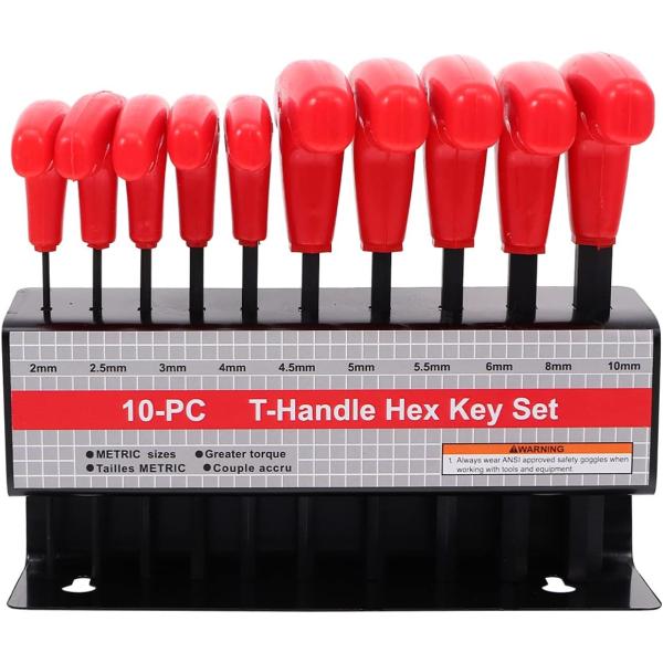 商品名DOITOOL Tools Tools 1セット Tハンドル 六角キー ブラケットレンチツールハンドル T型レンチ ドライバースパナ バイク オートバイ 車 家具 レッドホットフィックスツール メトリックレンチ メトリックレンチセット...