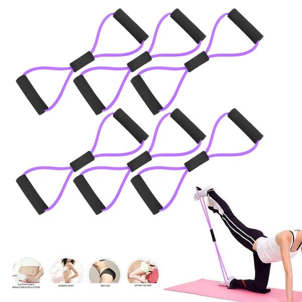 商品名:  LZKW Exercise Band, Workout Band Comfortable Yoga Training 6pcs Home for Pilates Training for Competitive Activiti...