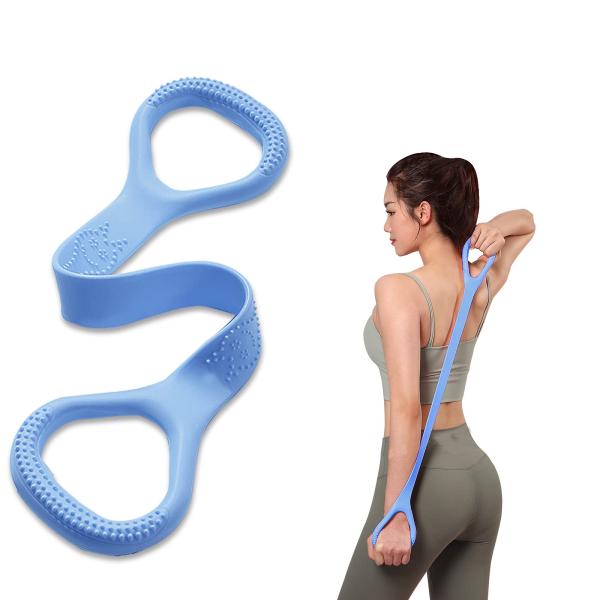 商品名:  HUICHAI Figure 8 Fitness Resistance Band with Handles, Pure Barre Workout Chest Arm and Shoulder Stretch Bands Exe...
