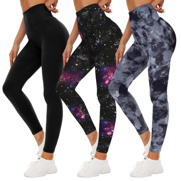 商品名:  QGGQDD 3 Pack Black High Waisted Leggings for Women - Soft Workout Yoga Athletic Leggingsブランド: QGGQDD商品サイズ: Large-...