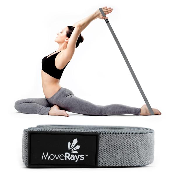 商品名:  Fabric Resistance Band for Home Gym Workouts, Exercise, Fitness Training for Women and Men, Long Loop Band, Gray, ...