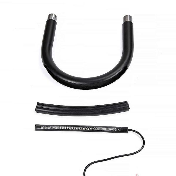 商品名:  Porotmotor 230mm Motorcycle Rear Seat Frame Hoop Loop Rear Seat Seat Frame Mounting Bracket with LED Brake Turn Ta...