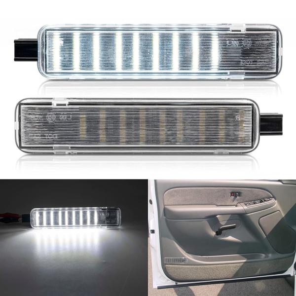 商品名:  LED Courtesy Door Projector Light Replacement for 2003-2007 GM Chevy Silverado Tahoe GMC Sierra Suburban Escalade ...