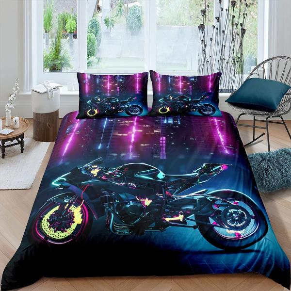 商品名:  Motocross Bedding Sets For Boys Twin Size Motorcycle Comforter Cover Dirt Bike Extreme Sport Duvet Cover Set Motor...