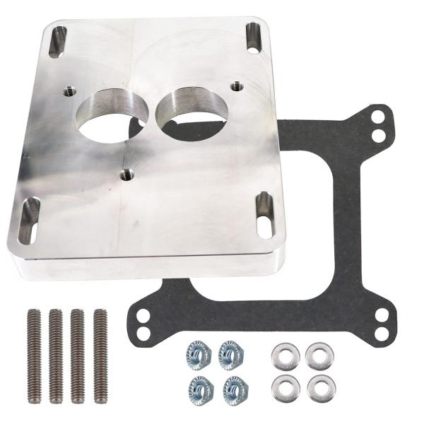 商品名: Tektall インテークマニホールドアダプター シボレー TBI 5.7 350 交換用 小さなブロックに対応 1.75インチ穴スロットルボディインジェクション 厚さ1インチ パターン4バレルマニホールド合金 耐久性 Tekta...