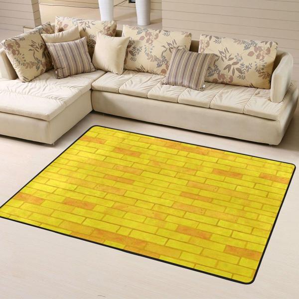 商品名:  YYTT8 Brick Road of Yellow Decorating Large Rug Floor Carpet Yoga Mat,Indoor Living Room Area Rugs,Suitable for Ch...