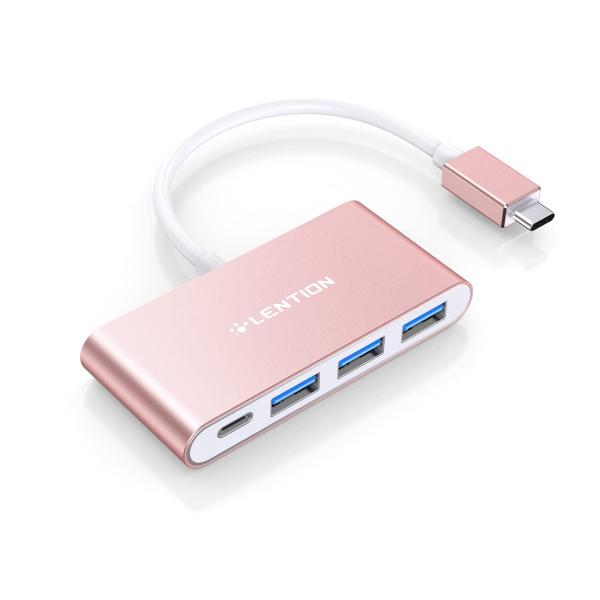 商品名: LENTION 4-in-1 USB-Cハブ USB 3.0とType C Power Delivery対応 2023-2016 MacBook Pro 13/14/15/16 Mac Air/Surface ChromeBook...
