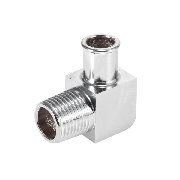 商品名: X AUTOHAUX 90度 カーヒーターホースコネクター アルミニウムインテークマニホールドコネクター 1/2インチNPT~7/10インチ X AUTOHAUX 90 Degree Car Heater Hose Connect...