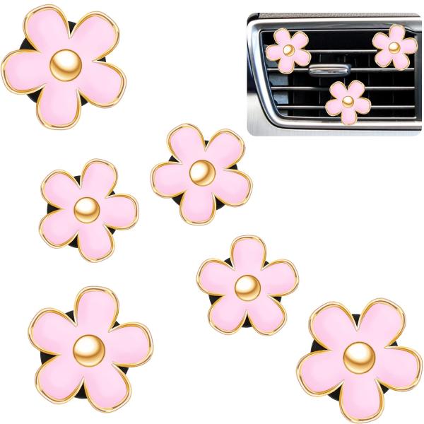 商品名:  6 Pcs Daisy Flower Air Vent Clip Air Conditioning Outlet Clip Car Air Freshener Clip Charm Car Inter Decor Accesso...