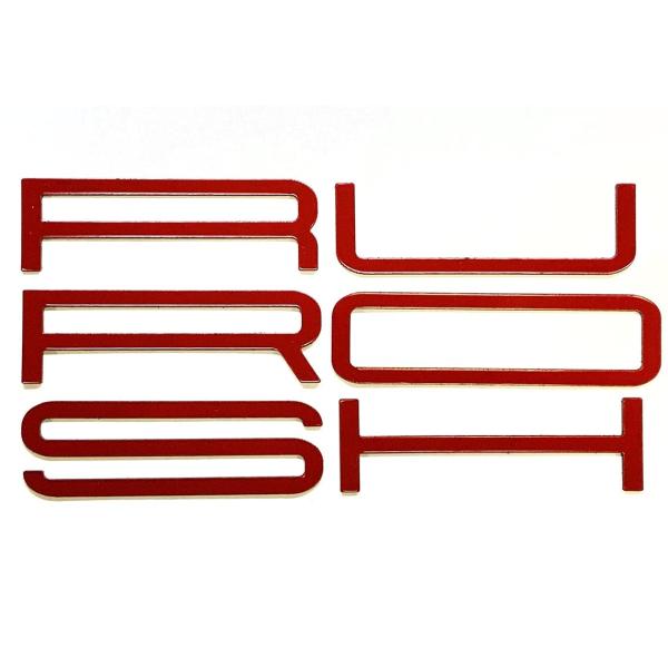 商品名: SF Sales USA ? レッドフロントグリル文字 F-150 Roush 2015-2019用 ABSプラスチックインサート デカールではありません Generic SF Sales USA - Red Front Gril...