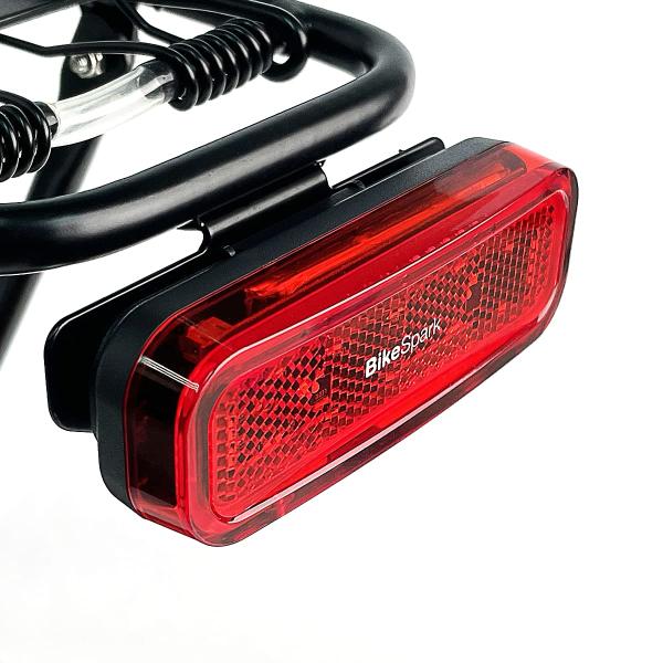 商品名:  BikeSpark Auto-Sensing Rear Light G4R, USB Rechargeable, 240HRs, Precise Brake Sensing for Cargo Rack, 50lumen, La...
