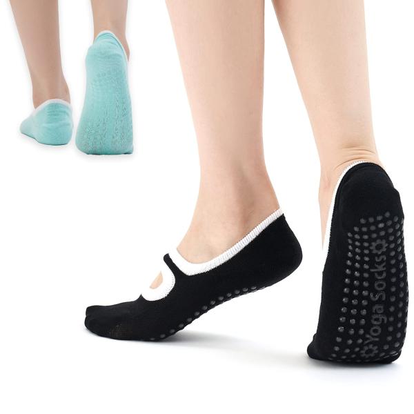 商品名:  THUMBERLY Yoga Socks Non-Slip with Grips, 2 Packs Pilates Socks for Barre, Ballet, Barefoot Workout, Dance Balance...