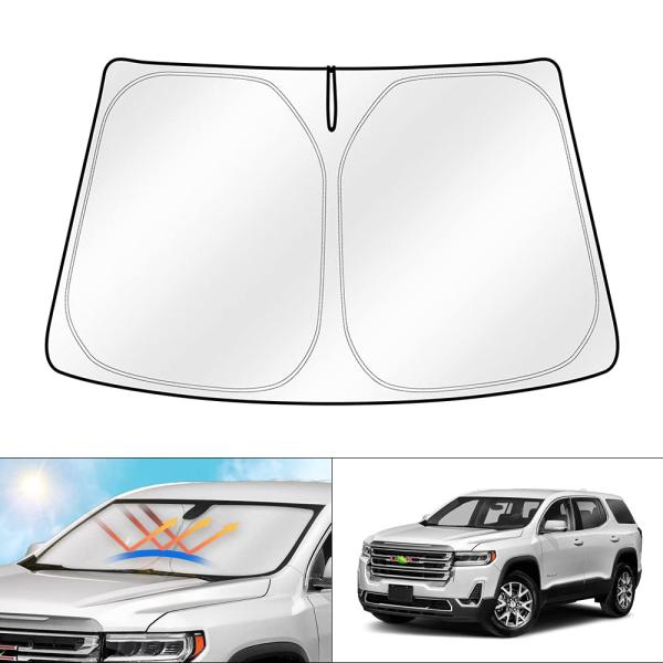 商品名:  Cartist Windshield Sun Shade Custom Fit for GMC Acadia 2017-2023 Foldable Car Front Window Sunshade Accessories Su...
