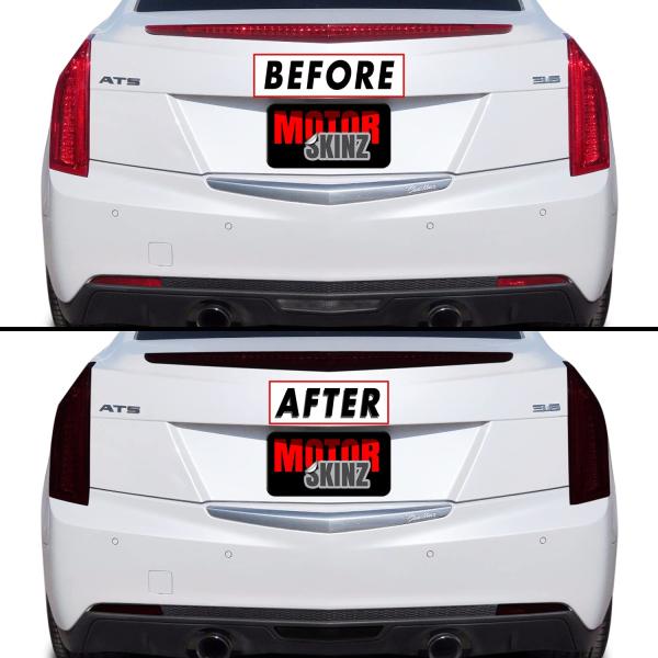 商品名: SlickMod プレカット ビニール スモークティント 2013-2018 キャデラック ATS セダンテールライト用 (1.フルリアキット、20%ダークスモーク) SlickMod PreCut Vinyl Smoke Tin...