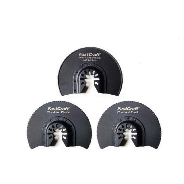 商品名:  Oscillating Tool Blades - New FastCraft 3pc Half Moon Blades, Bi Metal &amp; HCS SK5 Steel All Industrial &amp; PR...
