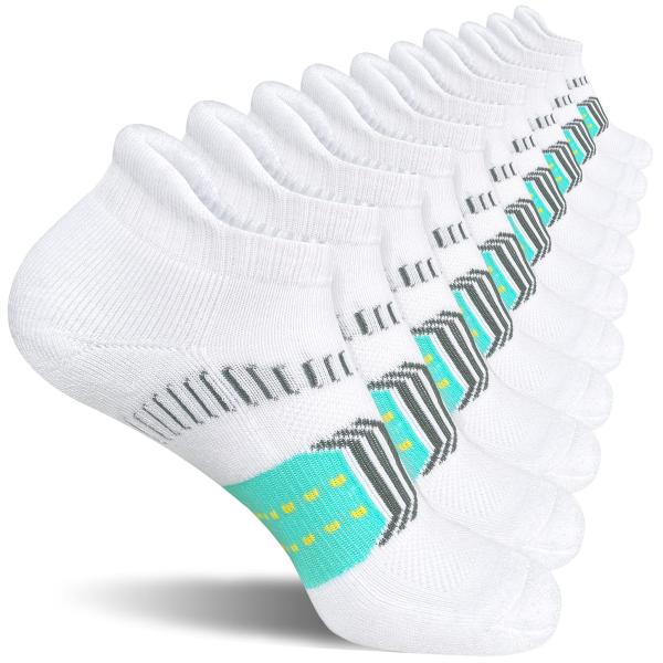 商品名: [Ｂａｒｏｂｋｅ] suaskk Womens Athletic Ankle Socks Cushioned Anti-Blister Durable Wicking Running Socks 5 Pairs suaskk Wo...