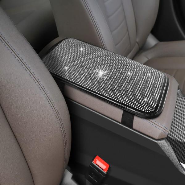 商品名:  Guoord Bling Car Armrest Cover, Rhinestone Cute Car Center Console Cover Pad, Diamond Hand Crafted Arm Rest Decor ...