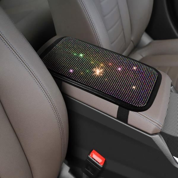 商品名:  Guoord Bling Car Armrest Cover, Rhinestone Cute Car Center Console Cover Pad, Diamond Hand Crafted Arm Rest Decor ...