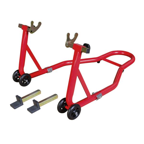 商品名:  Jack Boss Motorcycle Stand Front and Rear Combo Wheel Lift Stands, 850Lbs Capacity,Swingarm Spool Paddock Stands f...