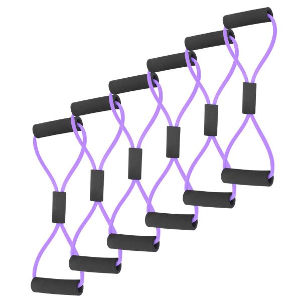 商品名:  RiToEasysports 6Pcs Resistance Bands Wear-Resistant Non?deformable Figure 8 Pull Rope for Body Strength Training(P...