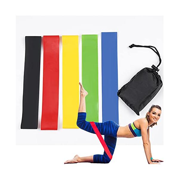 商品名:  XIMINZ Loop Resistance Band Set, 5 Levels Stretch Bands Exercise Equipment for Physical Therapy Legs and Strength ...