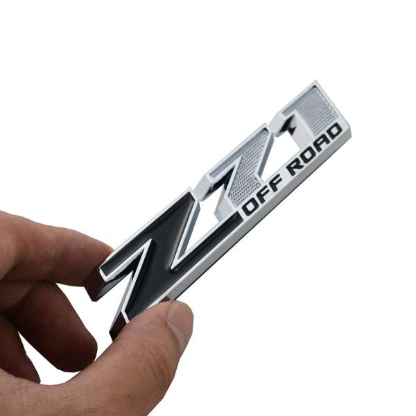 商品名:  dgea 1x Z71 Off Road Fender Emblem Decal Badge Nameplate Letter Chrome 5.1 inch Fit for Z71 (Silver Black)ブランド: dg...