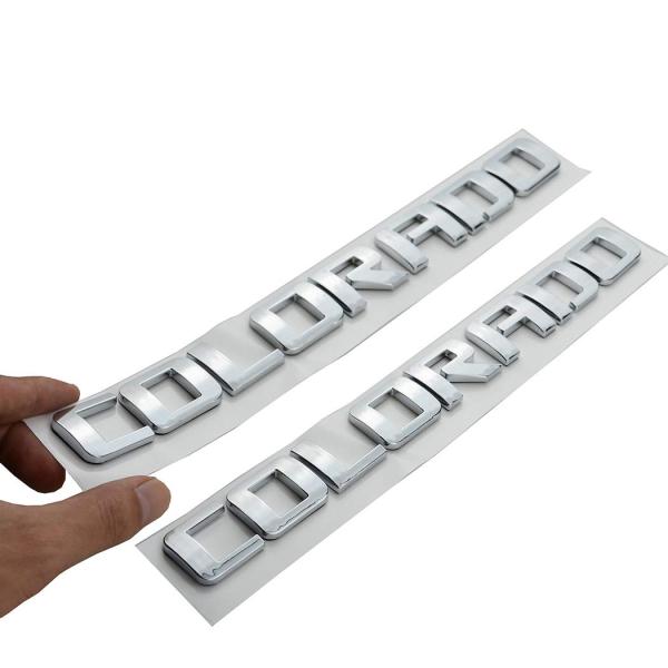 商品名:  dgea 2pc Colorado Badge Door Letters Rear Trunk Tailgate Emblem Fit for Colorado (Silver)ブランド: dgea高さ: 35cm横幅: 6cm...