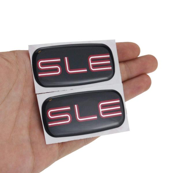 商品名:  dgea Pair SLE Nameplate Emblem 15036134 Decal Badge Sticker Fit for 1995-2007 Suburban Sierra Yukon (Silver Black)...